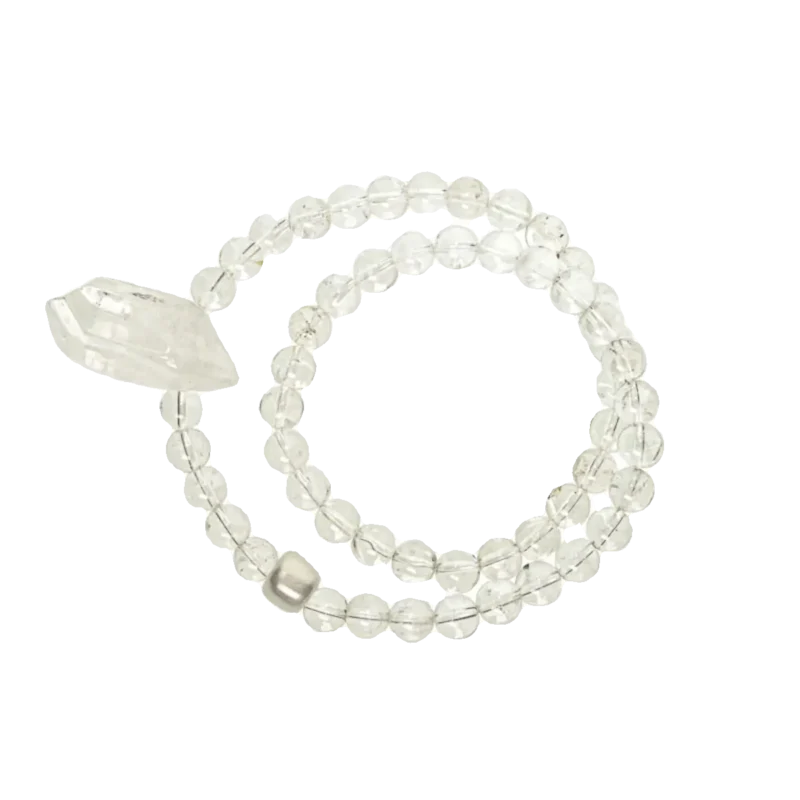 Raw Quartz Talisman Bracelet | Clarity Wrap Jewelry